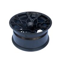 China Matte Black Aluminum Alloy Golf Cart Wheels 14 Inch Exclusive Style for sale