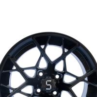 China Matte Black Aluminum Alloy Golf Cart Wheels 14 Inch Exclusive Style for sale