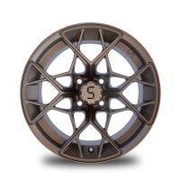China Custom 14 Inch Bronze Golf Cart Wheels Aluminum 4/101.6 Bolt for sale