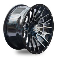 China Exclusive 14 Inch Golf Cart Wheels Machined/ Glossy Black ET-25 Sample Service for sale