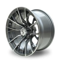 China New Arrival 14 Inch Golf Cart Wheels Machined/ Gunmetal ET-25 Custom Support for sale
