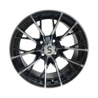 China 14'' New Style Rims Golf Cart Machined/Glossy Black Wheels 4x4 Bolt Pattern for sale