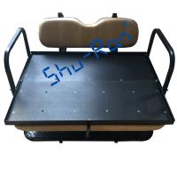 China EZGO TXT  Golf Cart Rear Flip Folding Back Seat Kit - Factory Tan Cushions for sale