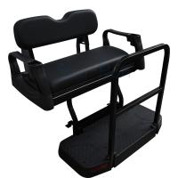 China Plastic Deluxe Golf Cart Rear Seat Kits For Ezgo RXV-Black / Tan for sale