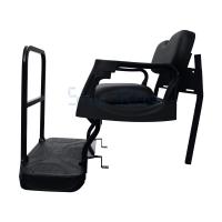 China Plastic Deluxe Golf Cart Rear Seat Kits For Ezgo RXV-Black / Tan for sale