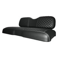 China Black Base Double Diamond Pattern Golf Cart Front Seat Cushions For EZGO RXV for sale