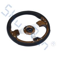 China Golf Cart Racing Woodgrain Steering Wheel For Club Car, EZGO, And Yamaha for sale