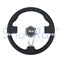 China Golf Cart F1 Red Custom Steering Wheel For Club Car, EZGO, And Yamaha for sale