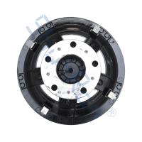 China Universal 10 Inch Golf Cart Black & Chrome Wheel Covers Hub Caps with S Logo - Set of 4 for sale