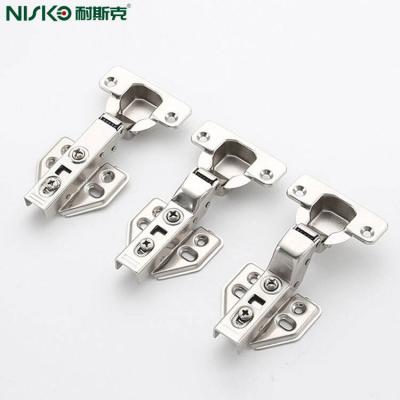 China AF-01S Slide-On Soft Closing Cabinet Hinge 110° Opening 35mm Cup Diameter for Frameless Furniture for sale