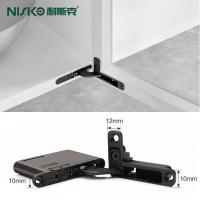 China AL02 Aluminum Frame Door Air Hinge 105 Degrees Black Coating - 25kg/30kg Load Capacity for Cabinets & Wardrobes for sale