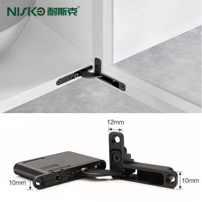 China AL02 Aluminum Frame Door Air Hinge 105 Degrees Black Coating - 25kg/30kg Load Capacity for Cabinets & Wardrobes for sale