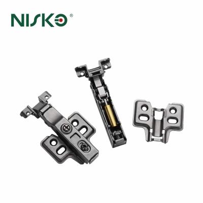 China AL08-A Steel Soft Close Hinges 110° Clip-On for Aluminum Frame Doors 14-21mm Thickness for sale