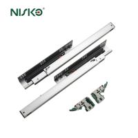 China Soft Close Concealed Undermount Drawer Slides 3D Adjustable 80kg Load Capacity for sale