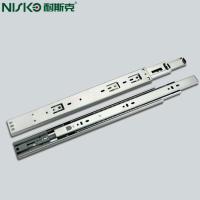 China 45mm Stainless Steel Soft Closing Ball Bearing Slide Full Extension 35kg Load Capacity 100,000+ Cycles for sale