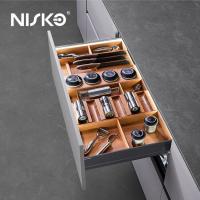 China Multipurpose Pull-Out Cutlery and Utensil Tray Organizer with Adjustable Dividers for 600-900mm Cabinets for sale
