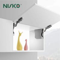 China C57 Flap Stay Fittings for Wall Cabinet - Soft Close Free Stop with 2.5-6kg Capacity and Adjustable Force for sale