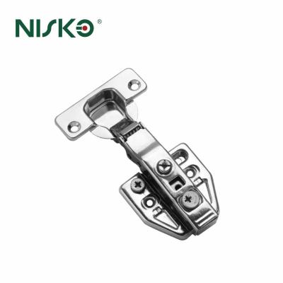 China SUS304 3D Adjustable Soft Closing Cabinet Door Hinge Clip On SA06-A 50kg for sale