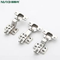 China NISKO 35mm Cup Soft Closing Cabinet Door Hinge 110 Degree Nickel Plated 40kg Load for sale