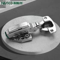 China AH03-A Heavy Duty Soft Close Clip On Hinge 35mm Cup 25-30kg Load Capacity 3D Adjustable for sale