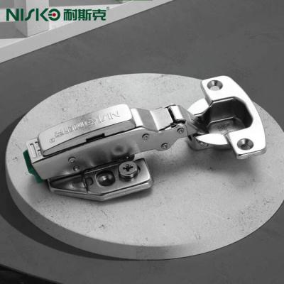 China AH03-A Heavy Duty Soft Close Clip On Hinge 35mm Cup 25-30kg Load Capacity 3D Adjustable for sale