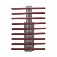 China Top Mount Pull Out Pants Rack with Soft-Closing Mechanism - 400mm Cabinet Size, 9-Pair Capacity, Leather Bar for sale