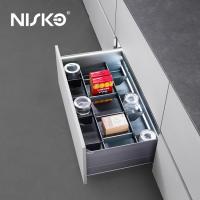 China Bottle Basket Pull Out Shelf Cabinet Drawer with LED Light - 600mm to 900mm Width Options for Kitchen Storage for sale