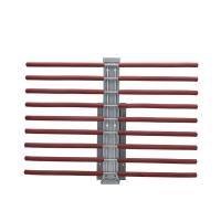 China Aluminum Leather Double Rows Pants Rack with Soft Closing 700mm Cabinet Size - H302 Model 635x472x110mm for sale