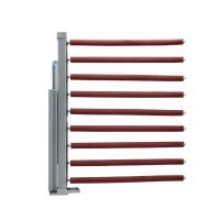 China Soft Closing Side Mounted Pant Clothes Hanger with Leather Bar - 450mm Cabinet Size, 367×472×96mm Dimensions for sale