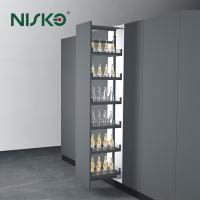 China Kitchen Sliding Pantry Pull Out Tall Unit Cabinet Storage - 300mm & 400mm Widths, 4-6 Layers for sale