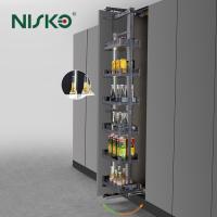 China 6 Shelf Pull Out Pantry Unit with Revolving Baskets - 450-600mm Cabinet Width, 10-15kg Load Capacity for sale