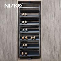 China Wardrobe Rotating Vertical Cabinet Shoes Rack - 4-12 Layer Options, 720×360mm Dimensions, Aluminum & Iron Construction for sale