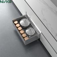 China Multipurpose Pull Out Drawer Shelves Spices Seasoning Bottle Kitchen Storage Solution for sale