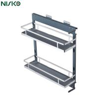 China 3-Tier Side Pull-Out Spice Basket Storage Solution - 134×450×564mm or 234×450×564mm Dimensions for sale