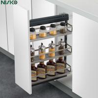 China 3-Tier Side Pull-Out Spice Basket Storage Solution - 134×450×564mm or 234×450×564mm Dimensions for sale