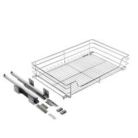 China Dishes Bowl Pull Out Wire Basket Drawer Multifunction With Adjustable Dividers for sale