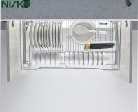 China Dishes Bowl Pull Out Wire Basket Drawer Multifunction With Adjustable Dividers for sale