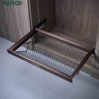 China Aluminum Pull Out Closet Corner Organizer with Soft Closing - 495-795mm Width Options for Shoe Storage for sale