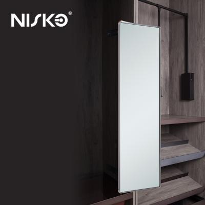 China 360° Pull-Out Wardrobe Rotating Dressing Mirror with Soft Close - 1000×350mm to 1200×350mm for sale
