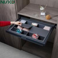 China Pull-Out Lingerie Organizer with Leather Lining - 495-795mm Width Options, Full Extension Slides for sale