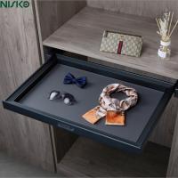 China Tie and Belt Pull Out Cabinet Drawer - 495-795mm Width Options, 56mm Height for Wardrobe Accessories Storage for sale