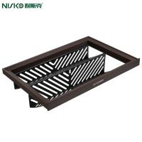China 2-Tier Pull Out Soft-closing Shoe Rack Organizer 495×472×200mm Aluminum Alloy Frame for sale