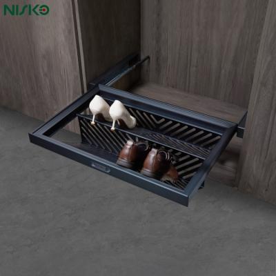 China Wardrobe Hidden Shoe Storage Rack Pull Out Drawer with Soft Close - 495×472×204mm to 795×472×204mm Sizes for sale