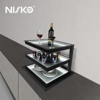 China Built-in Intelligent Touch Lift Wine Bottle Shelves - 603×528×746mm Dimensions, 220V Operation for Kitchen Cabinet Storage for sale