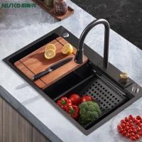 China 16 Gauge 304 Stainless Steel Double Bowl Kitchen Sink - 30