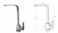 China Kitchen Pull Out Spray Faucet 210mm Height with 20