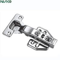 China NISKO S304-4 Stainless Steel Clip On Soft Close Damping Hinge 35mm Cup 105 Degree for sale