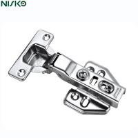 China NISKO S304-4 Stainless Steel Clip On Soft Close Damping Hinge 35mm Cup 105 Degree for sale