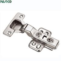 China A04 NISKO Clip On Soft Closing Cabinet Door Hinge 35mm Cup 110 Degree 3D Adjustable for sale