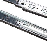 China Heavy Duty Ball Bearing Drawer Slides 45mm Width Soft Closing 250-600mm Length 45kg Load Capacity for sale